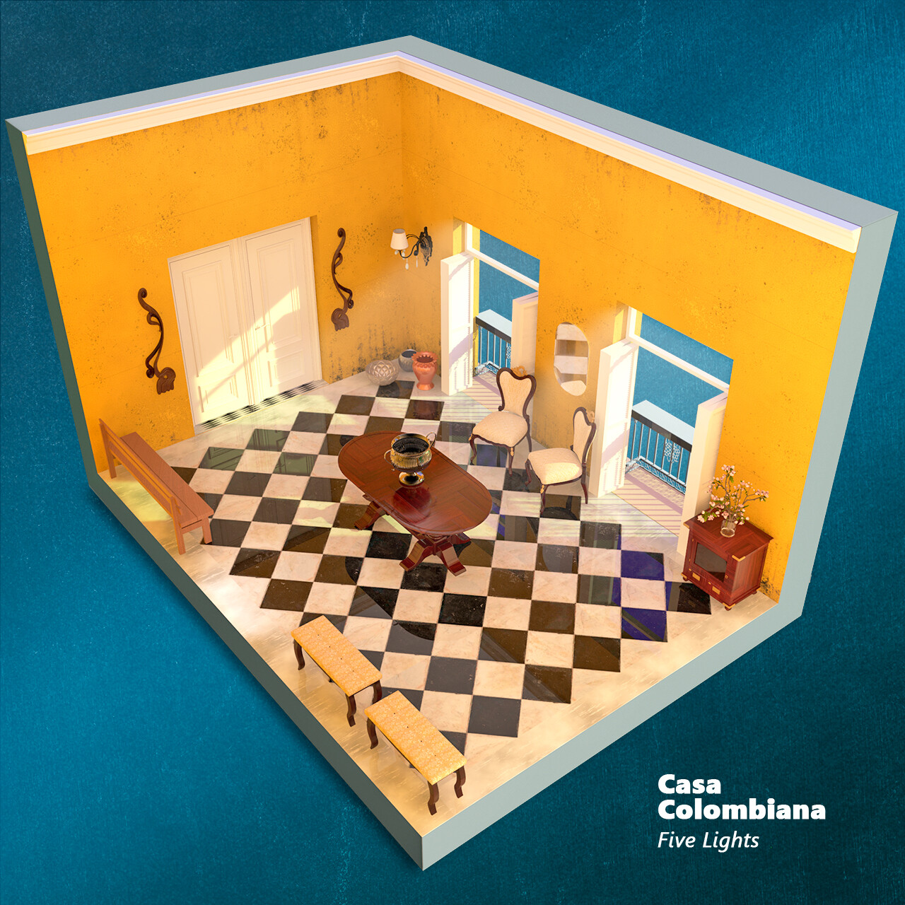 ArtStation - Casa Colombiana