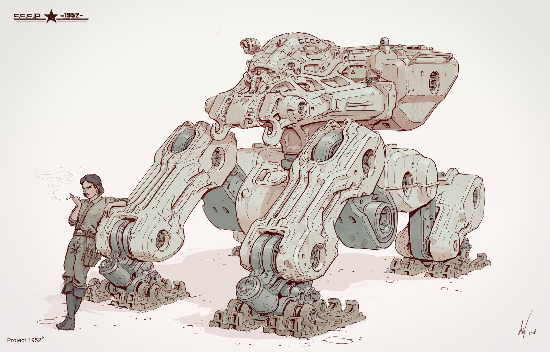 ArtStation - Project 1952: Quad Scout Walker