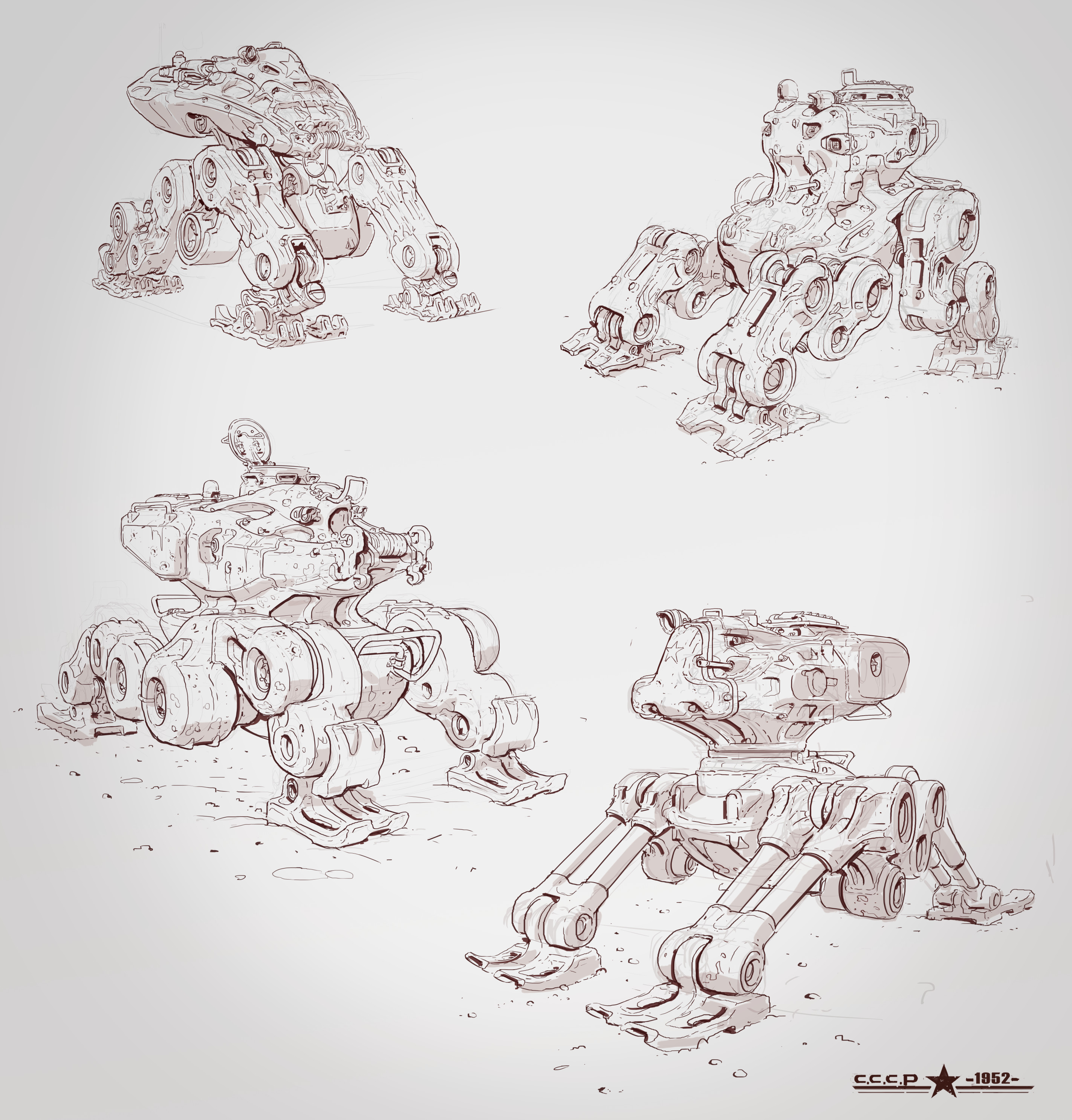Michal Kus - Project 1952: Quad Scout Walker