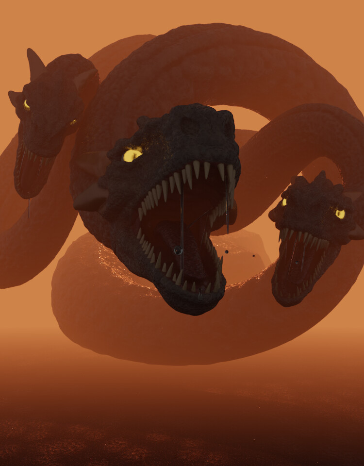 ArtStation - 3 Headed Hydra