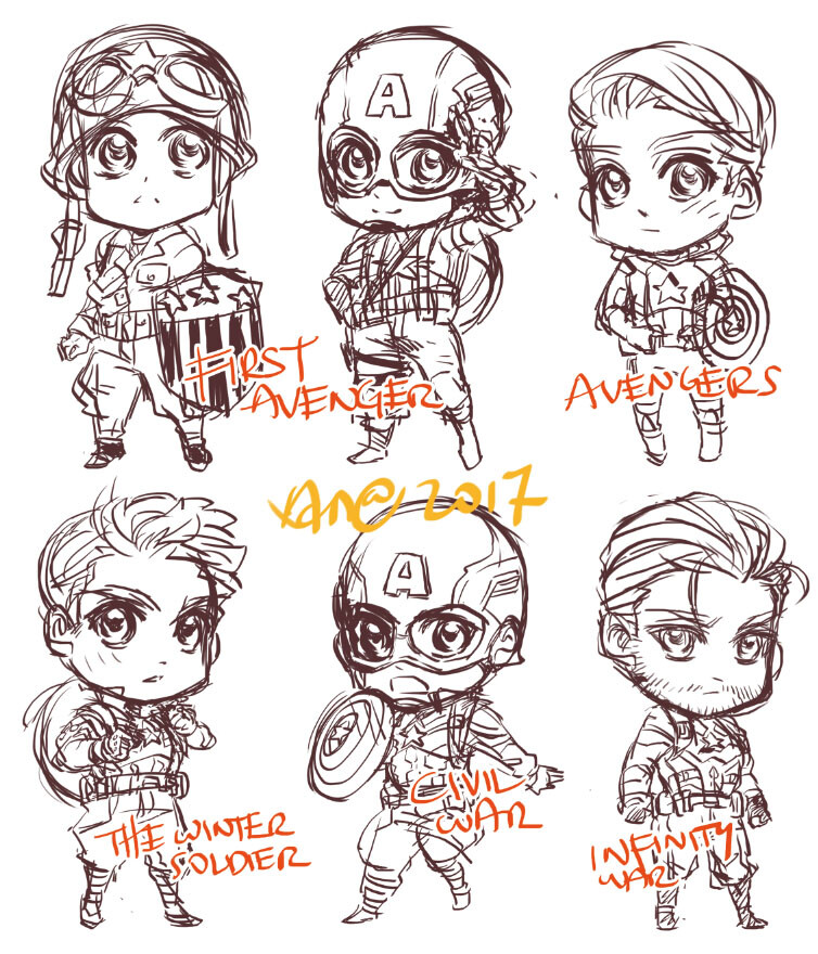 chibi steve rogers