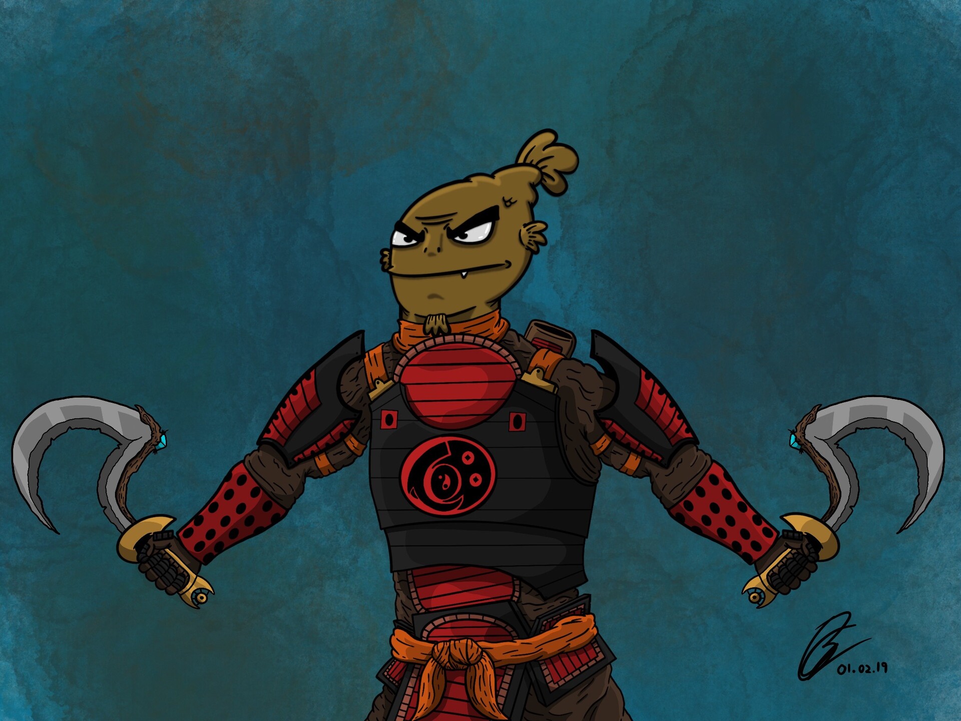 ArtStation - Fighting Fish character concept