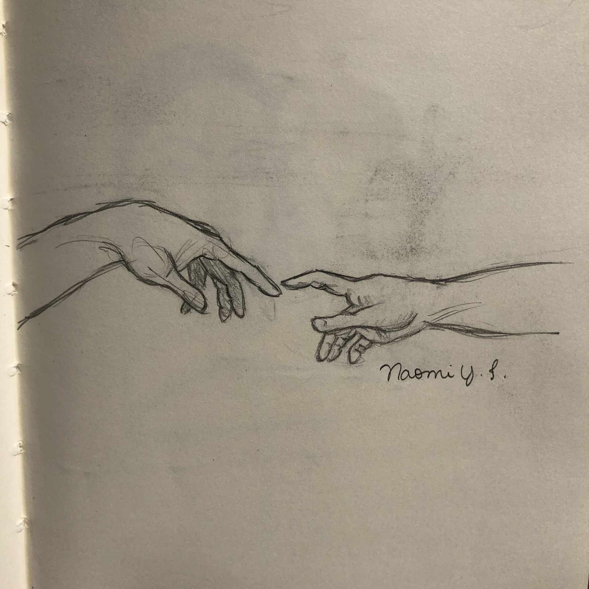 ArtStation - The Creation Of Adam Sketch