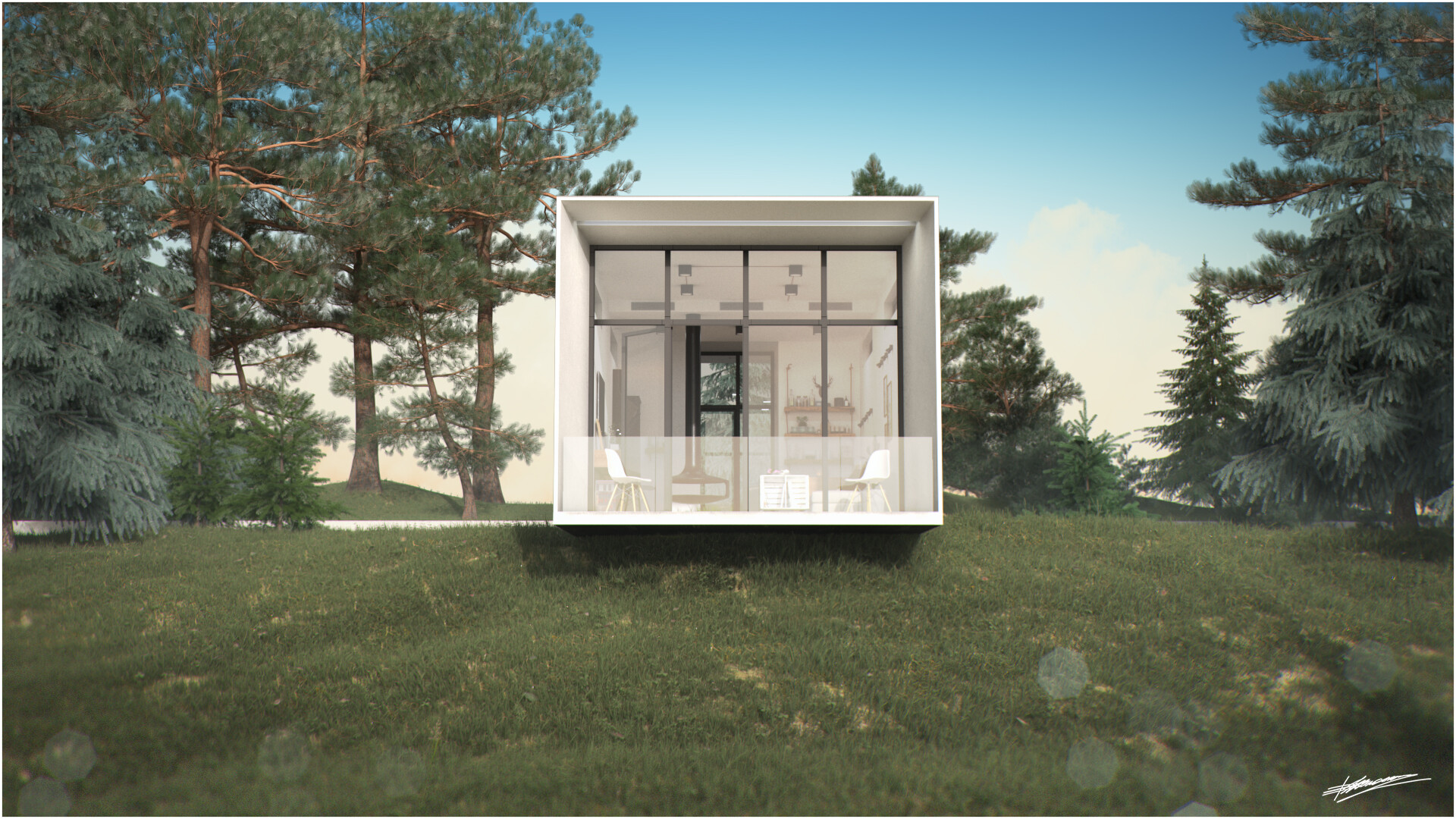 Vladimir Volodin - Shed in a woods