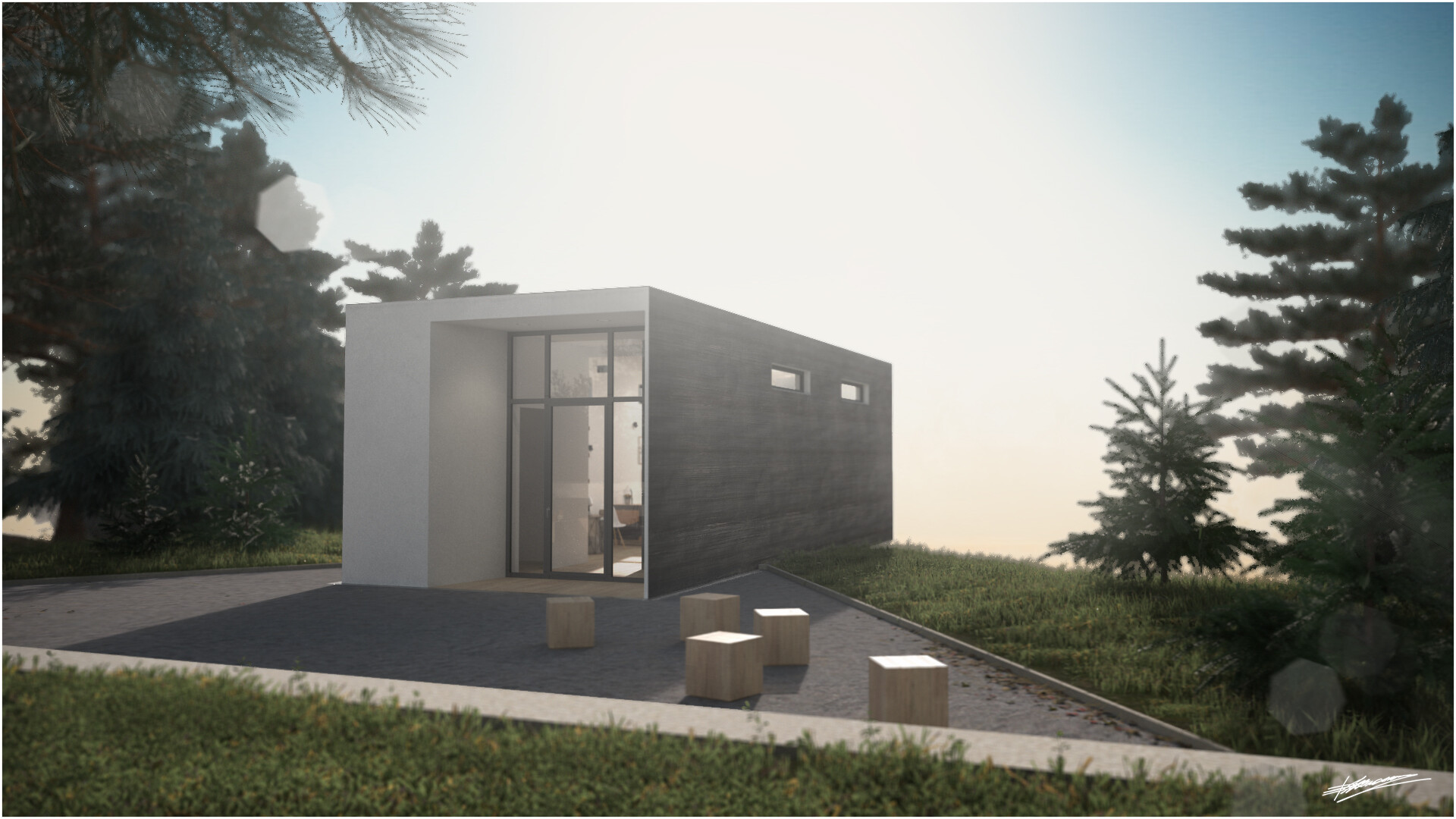 Vladimir Volodin - Shed in a woods