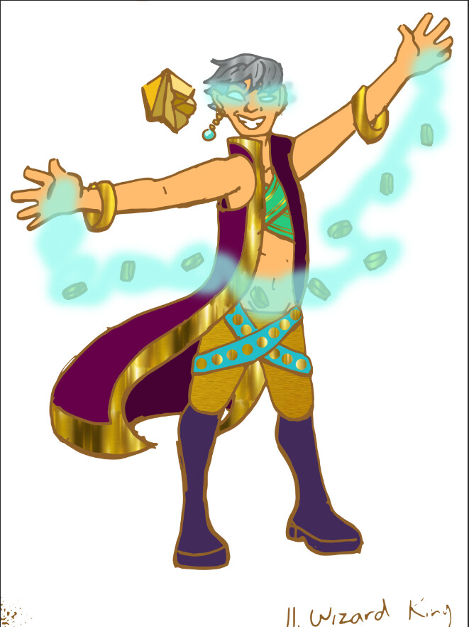 ArtStation - SWORDINKTOBER 2018 DAY 11: The Wizard King