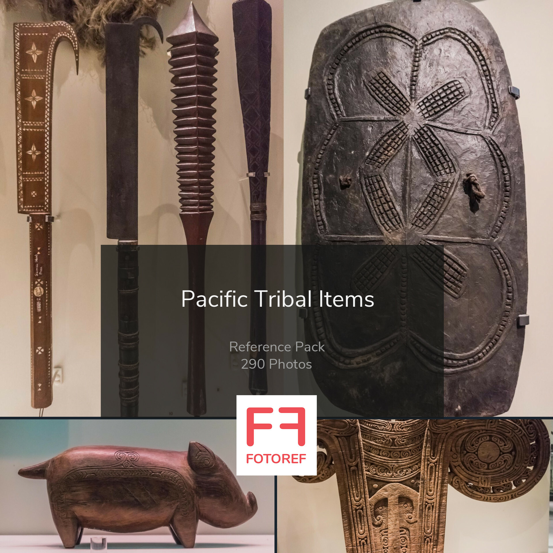 FOTOREF.COM Photo Packs - 290 photos of Pacific Tribal Items