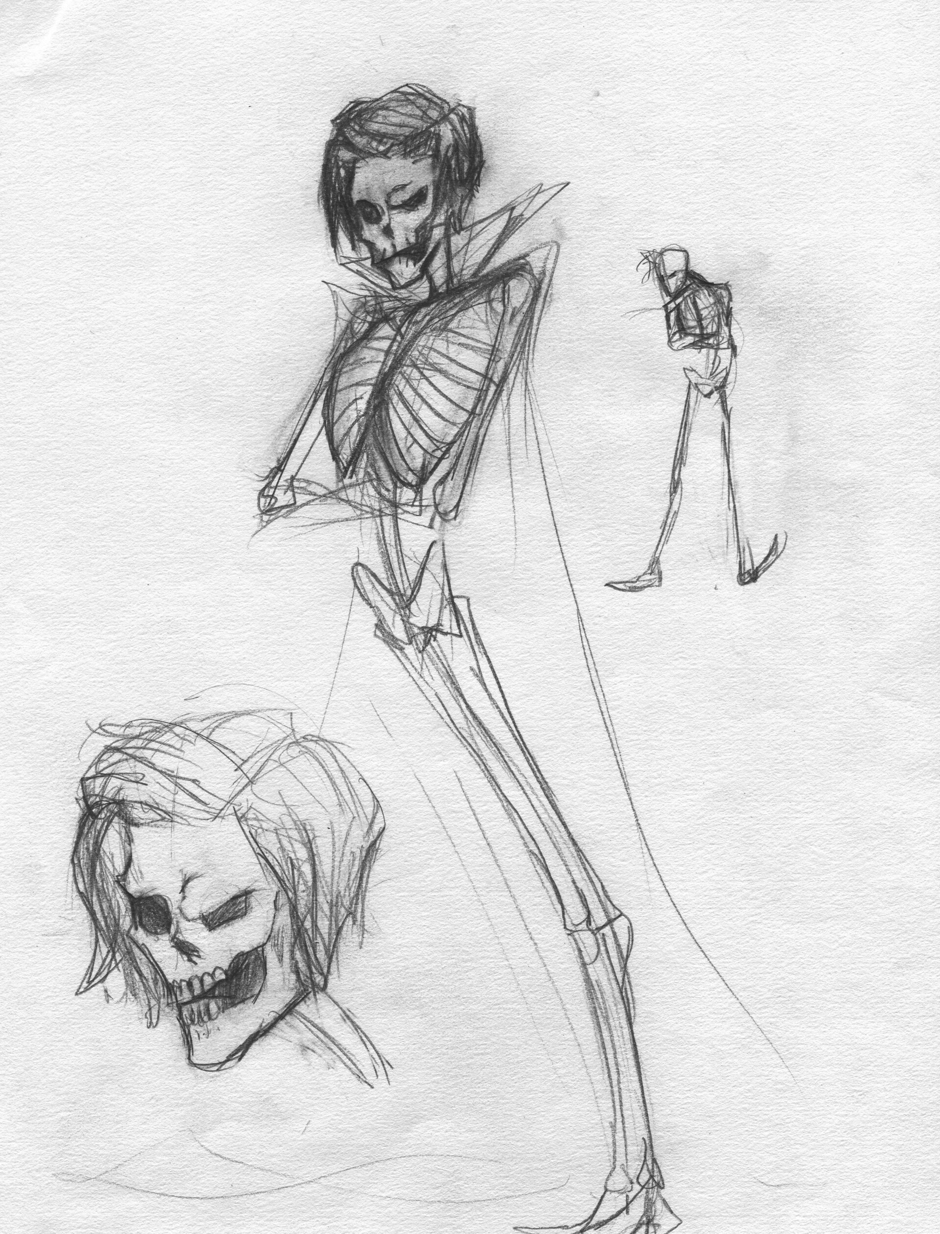 ArtStation - Comedic Skeleton Sketch 3
