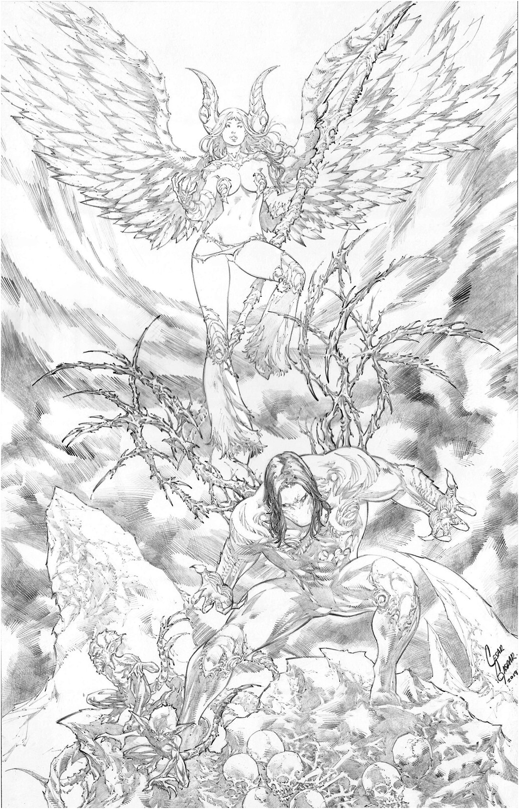 ArtStation - Darkness and the Angelus