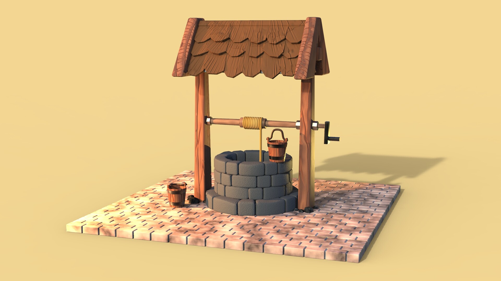 ArtStation - Water Well Cartoon Style
