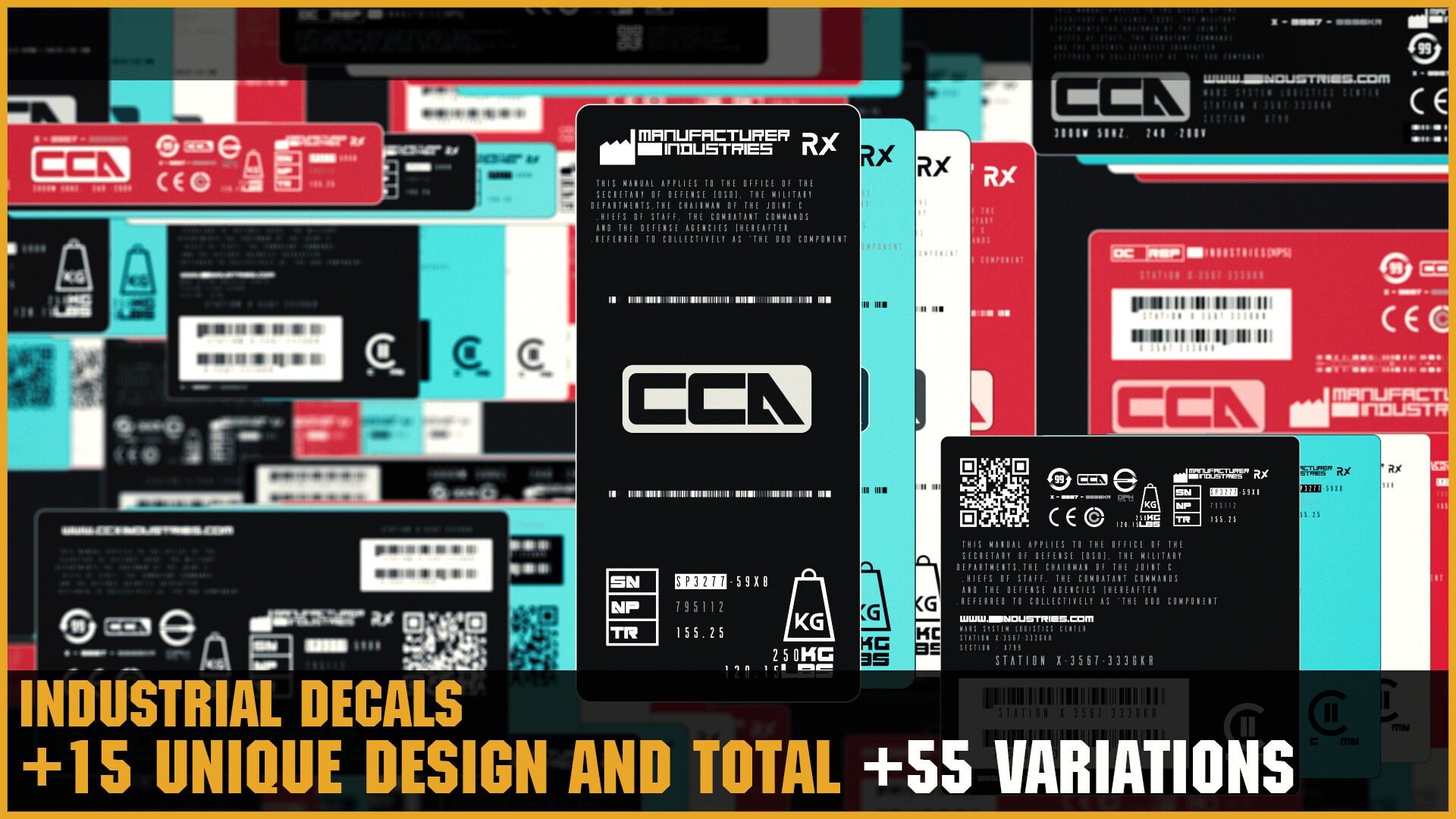 ArtStation - Decal Industrial Pack
