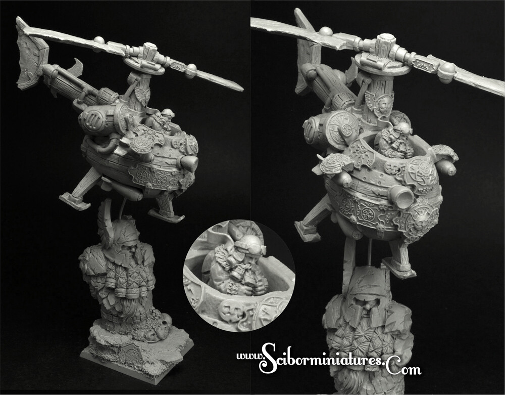 ArtStation - Dwarven bomber miniature