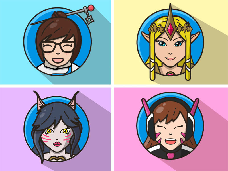 ArtStation - Cartoon profile icons