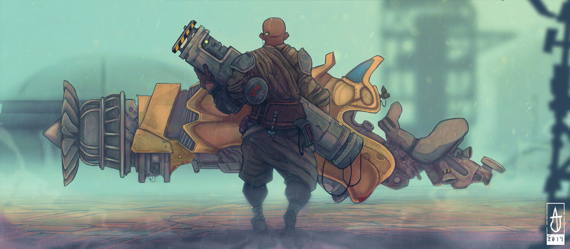 ArtStation - The Mechanic - Cyberpunk, ATJ Artworks