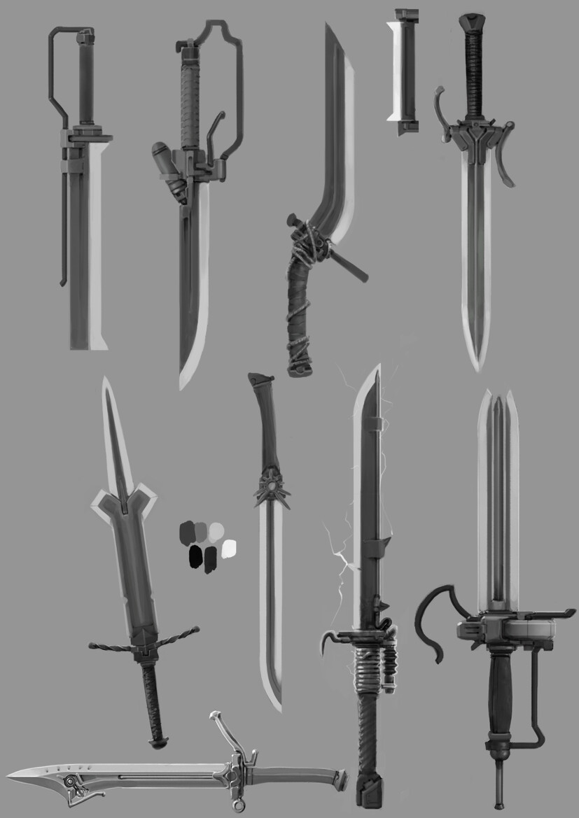 ArtStation - Sword sketches