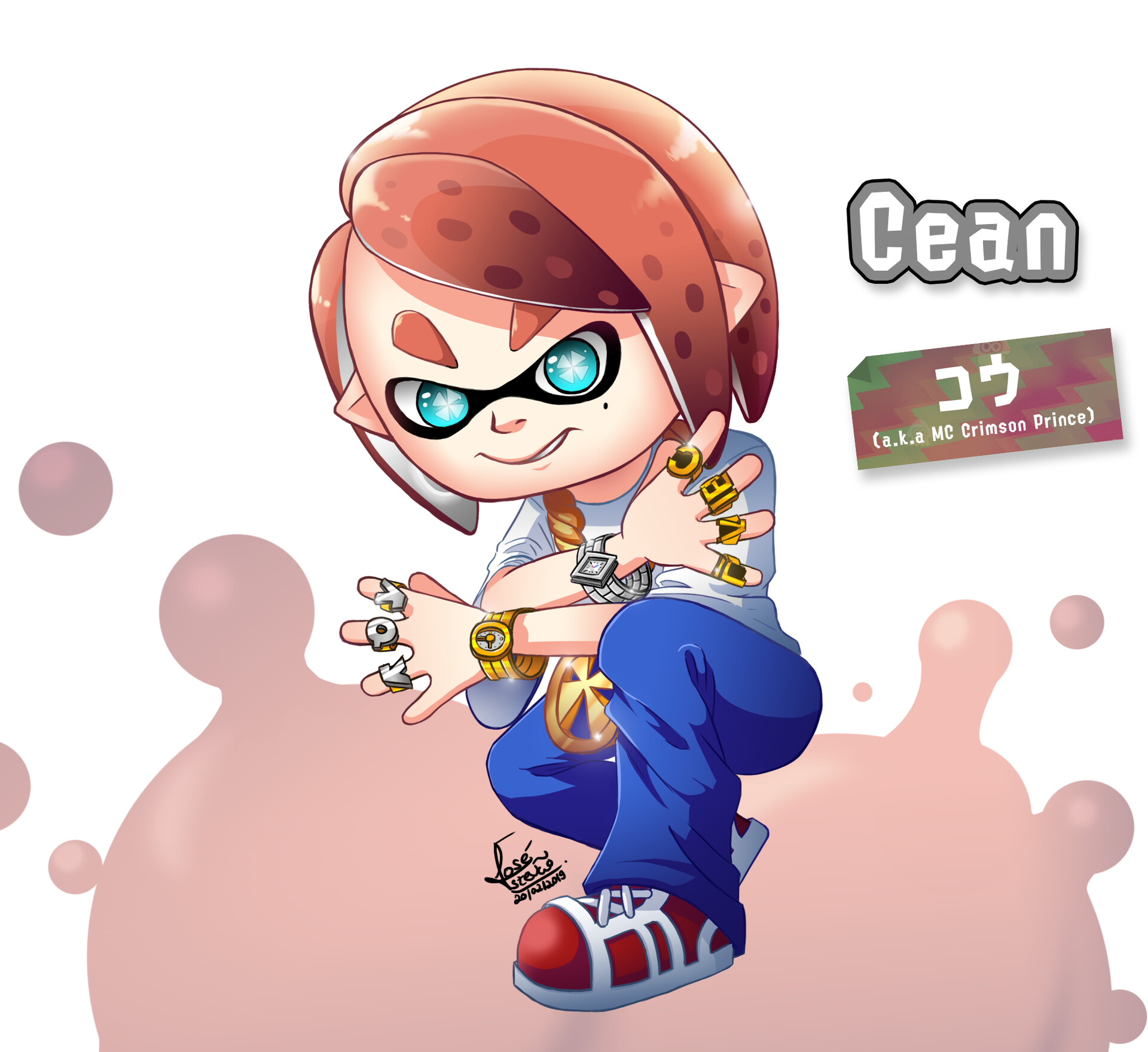 José Estevão Oliveira - Pearl's Rap Rival - Splatoon 2 Fan Concept