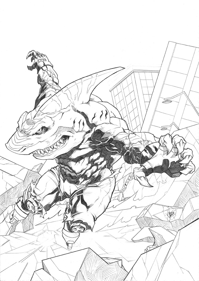 street sharks coloring pages