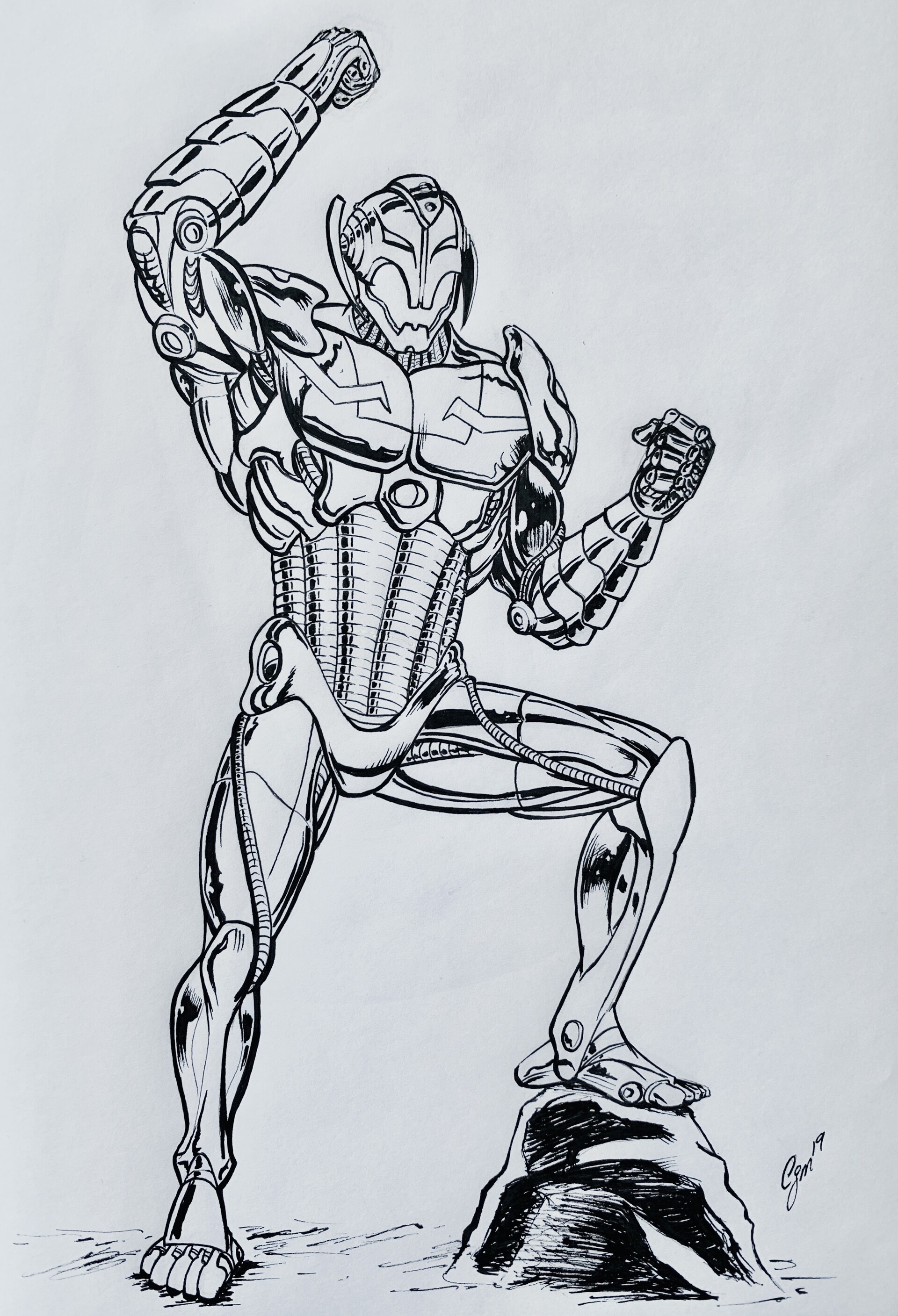 how to draw chibi ultron