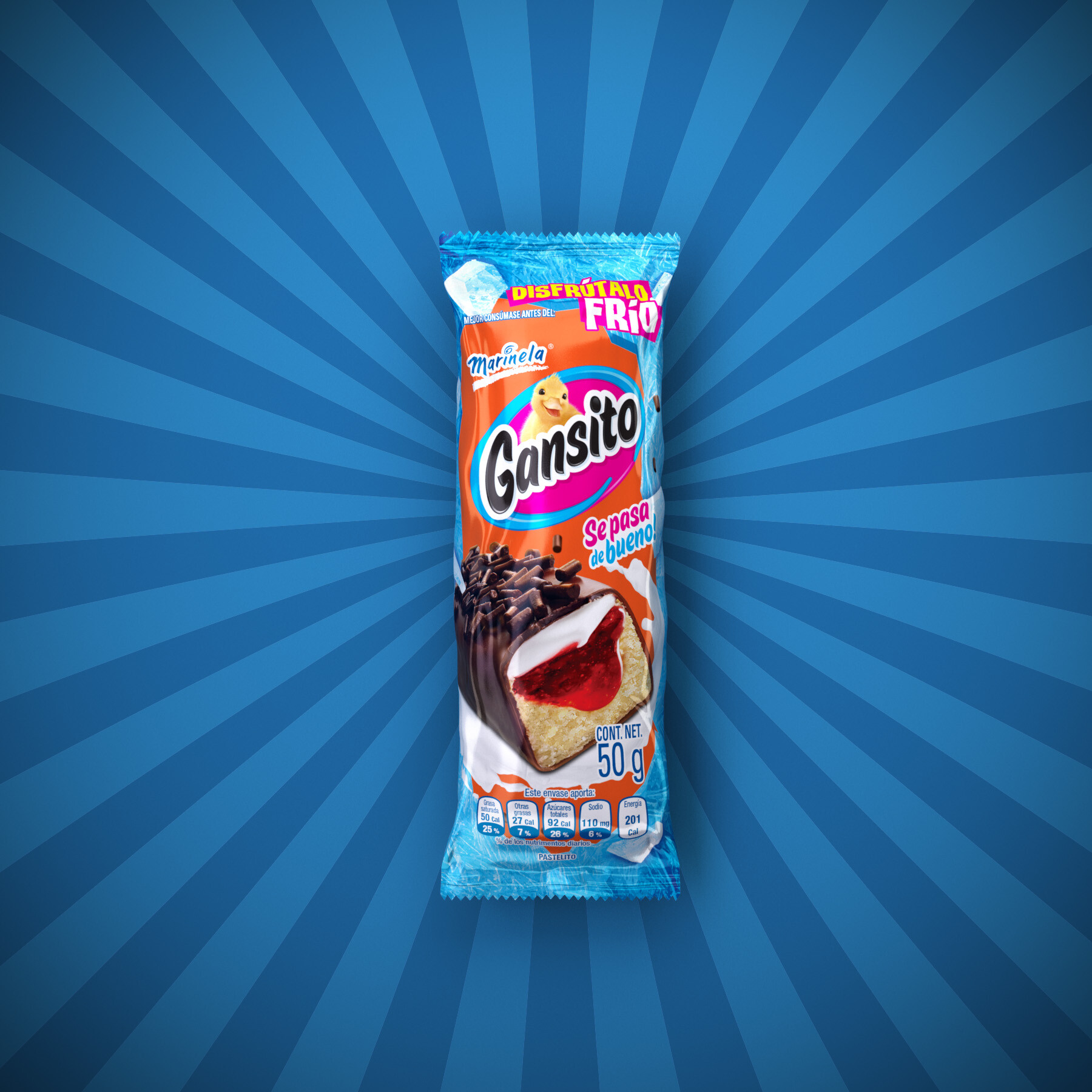 NoRobot - Gansito product render viz.