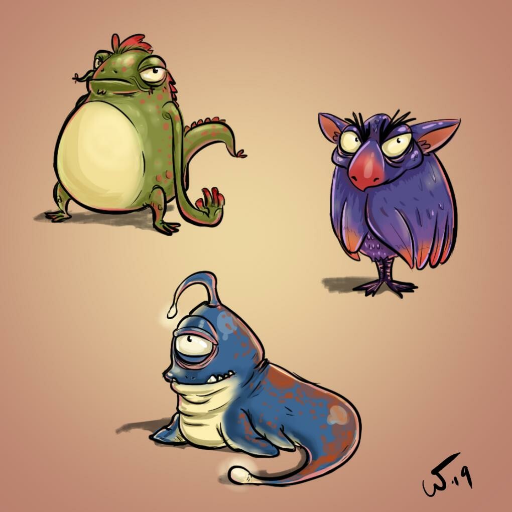 ArtStation - Monsters study