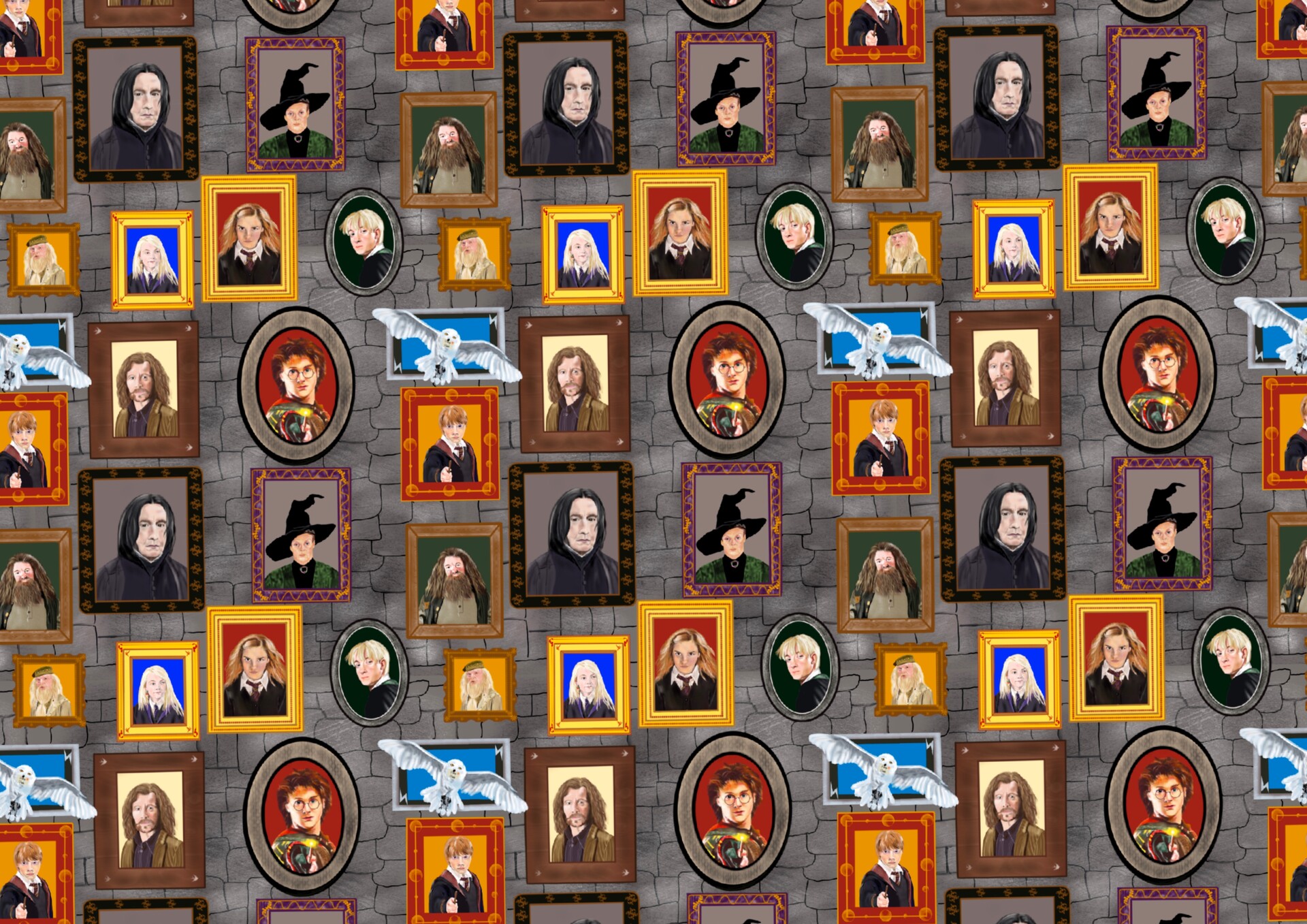 ArtStation - Seamless art work Harry Potter characters