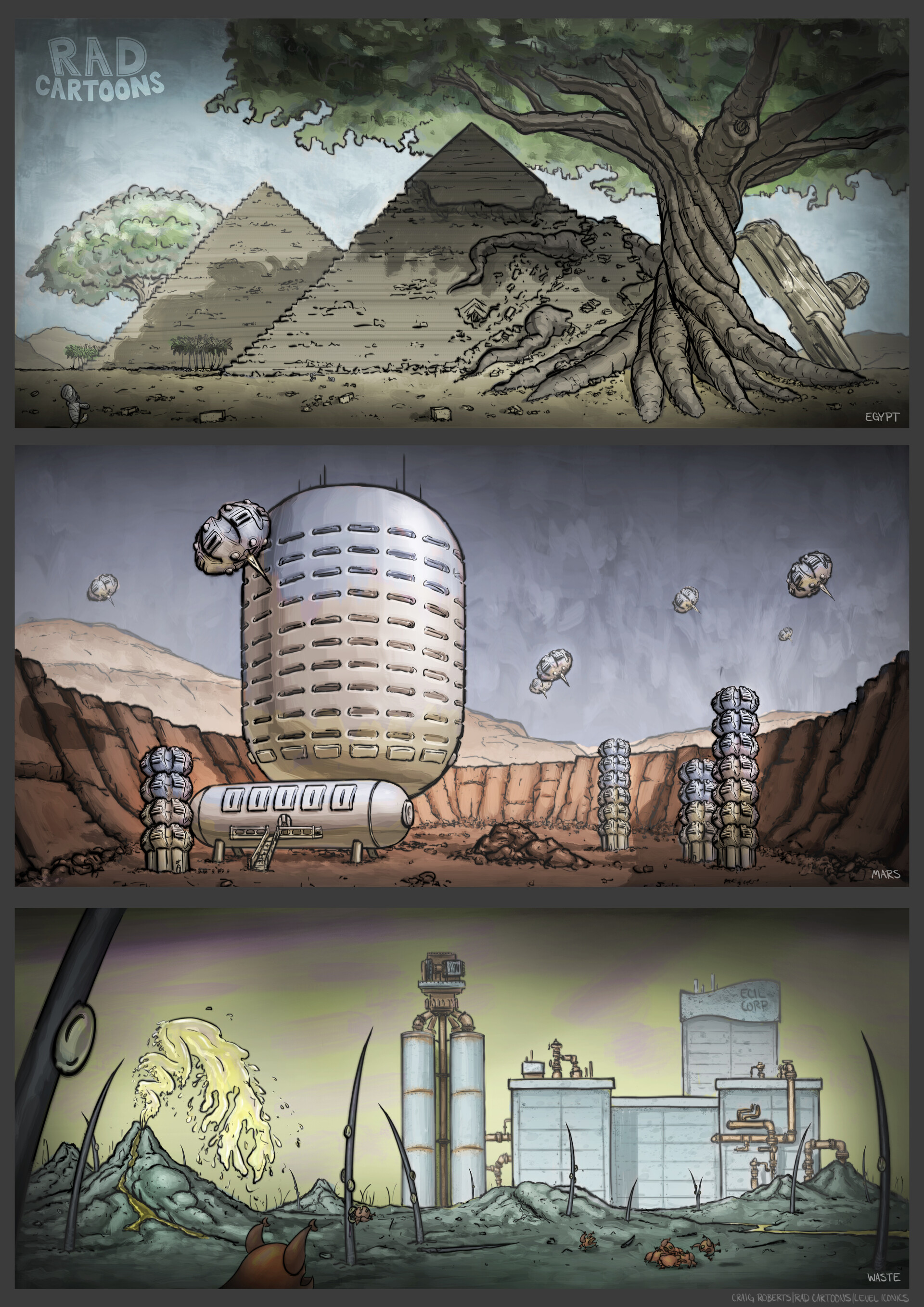 Craig Roberts - RAD Cartoons: Level Iconics