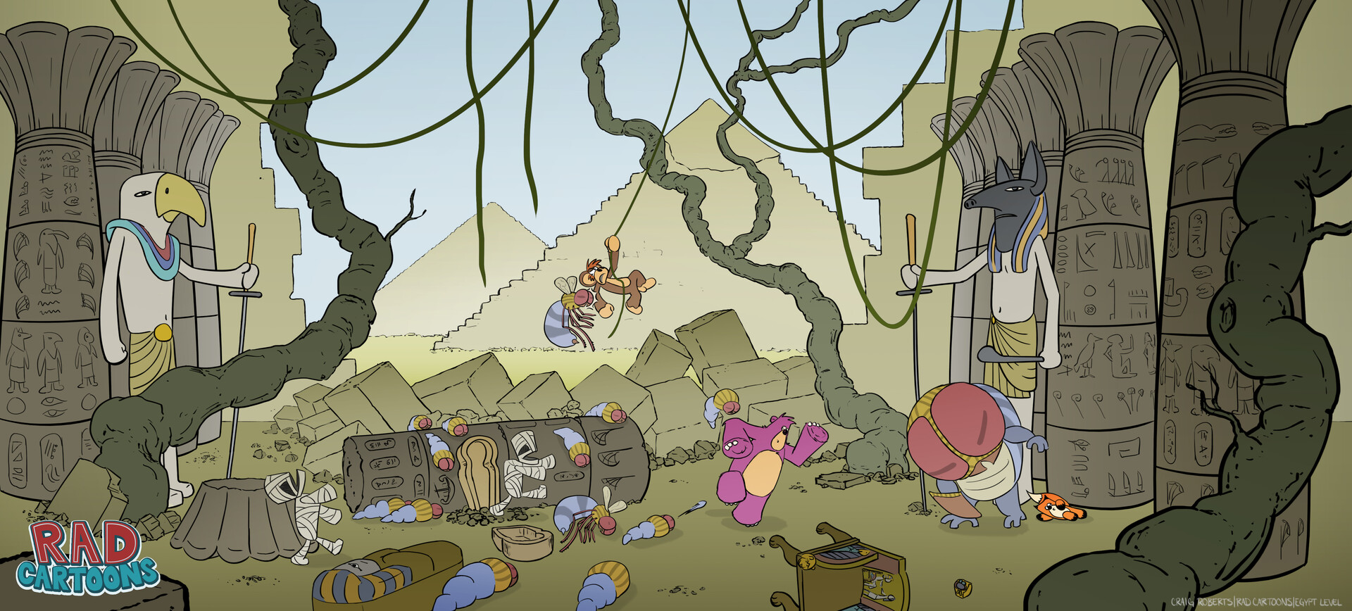 ArtStation - RAD Cartoons: Egypt Level