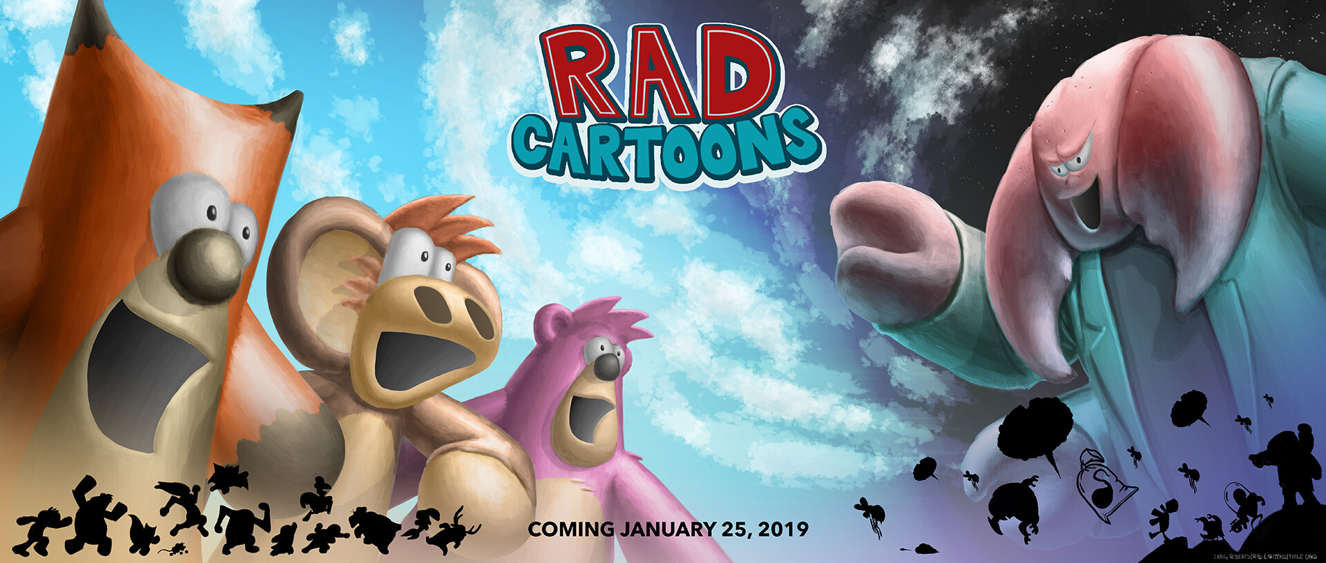 ArtStation - RAD Cartoons: RAD Banner