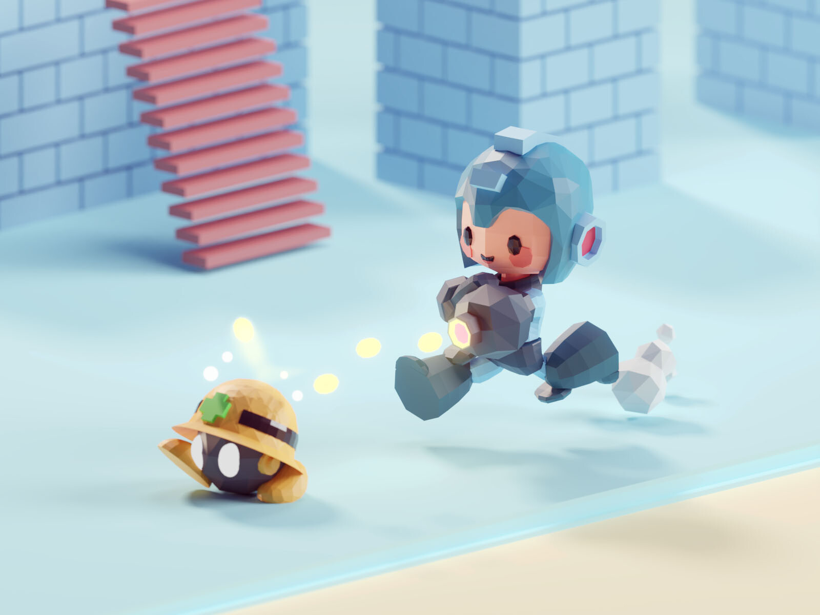 ArtStation - Cute Megaman and Met