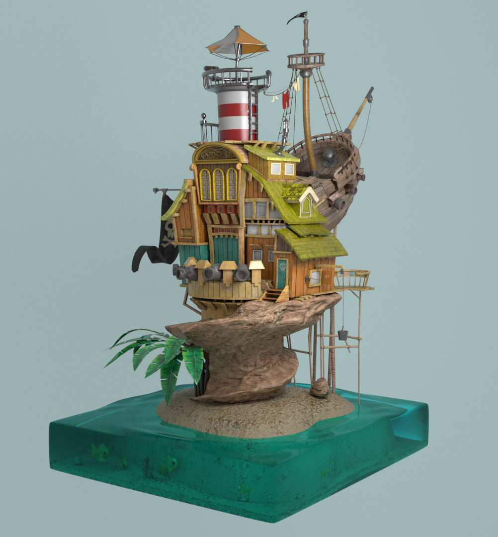 ArtStation - Pirate Ship