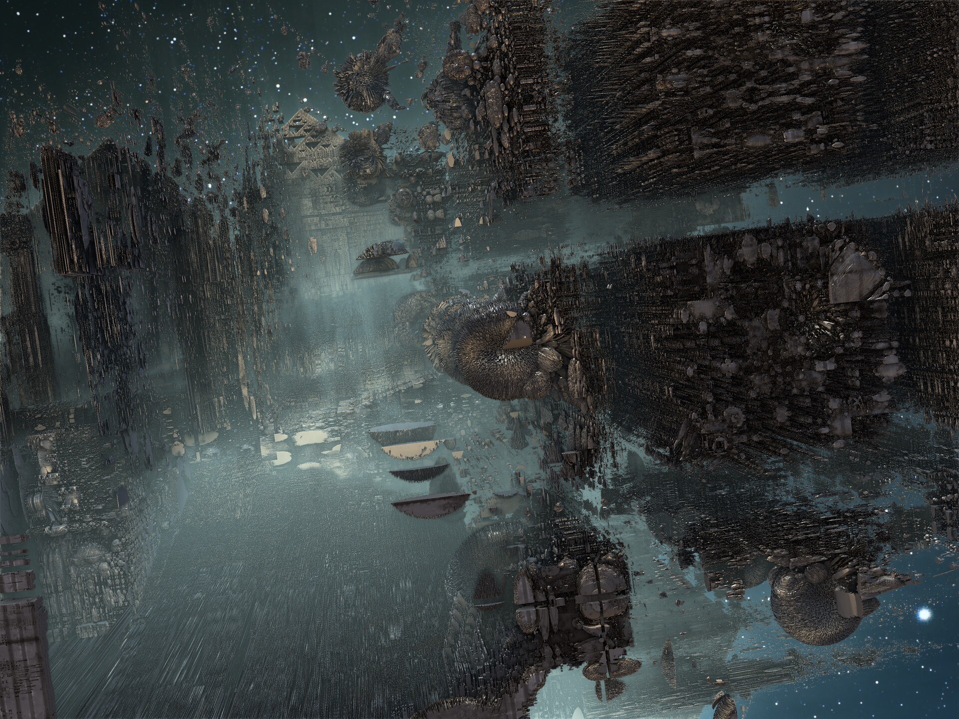 ArtStation - City in space