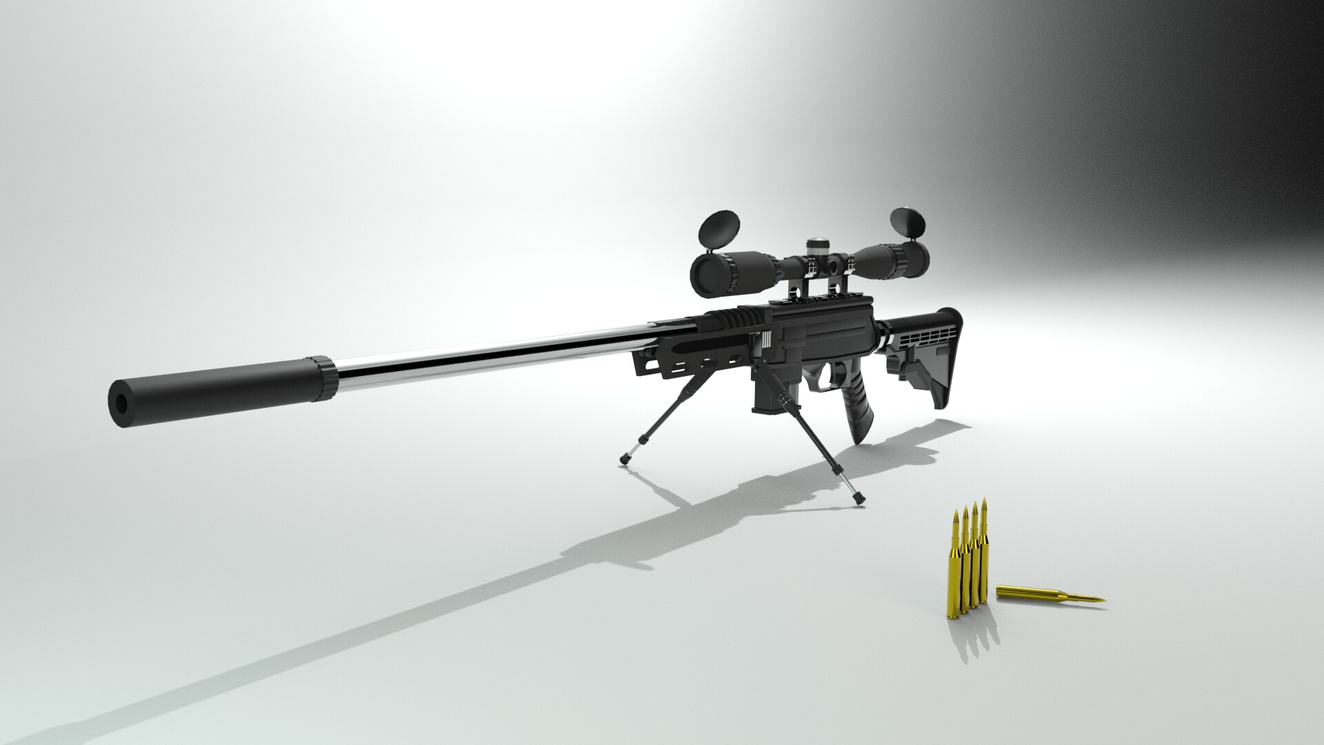 ArtStation - Sniper modelisation 3dsMax