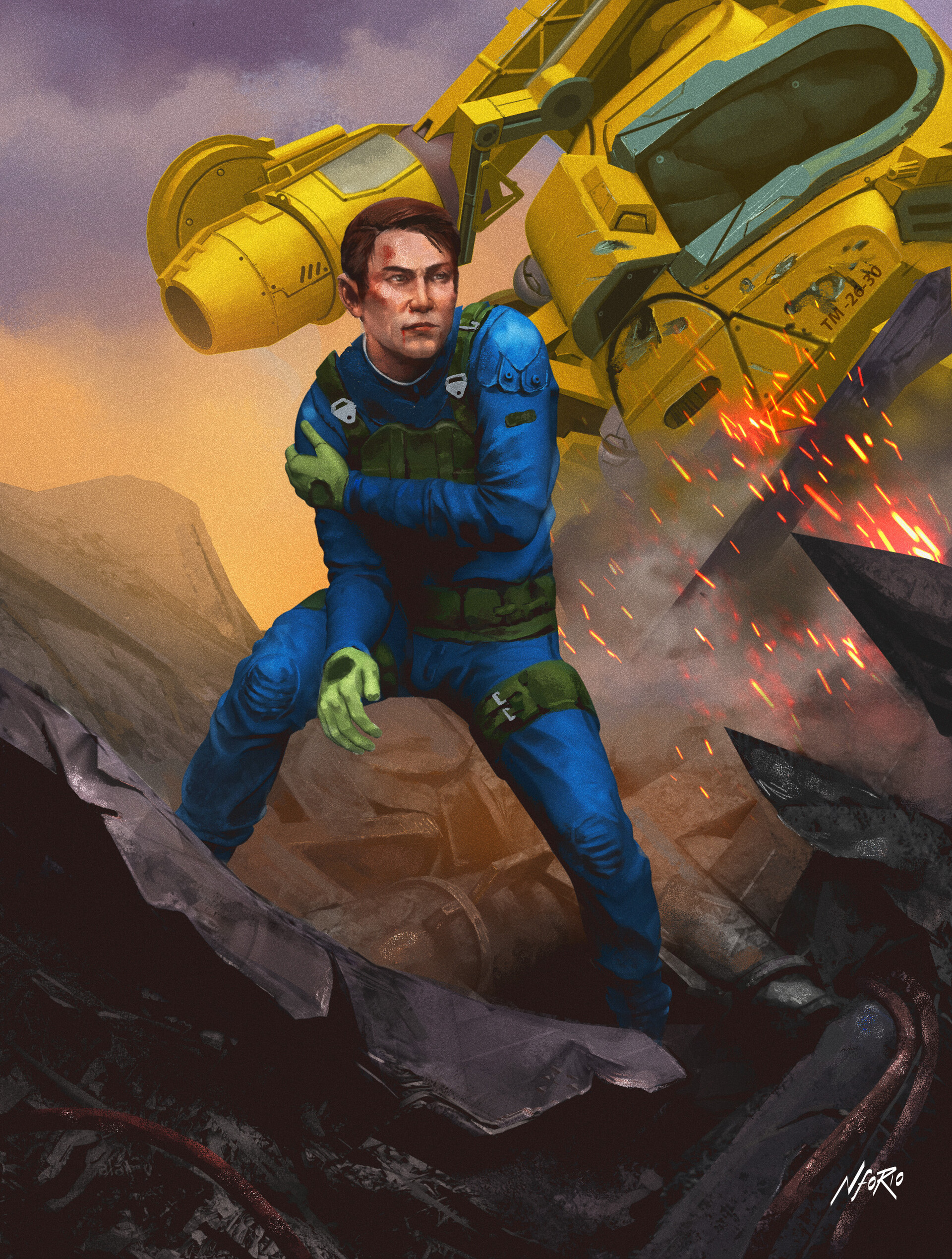 ArtStation - Iron fall