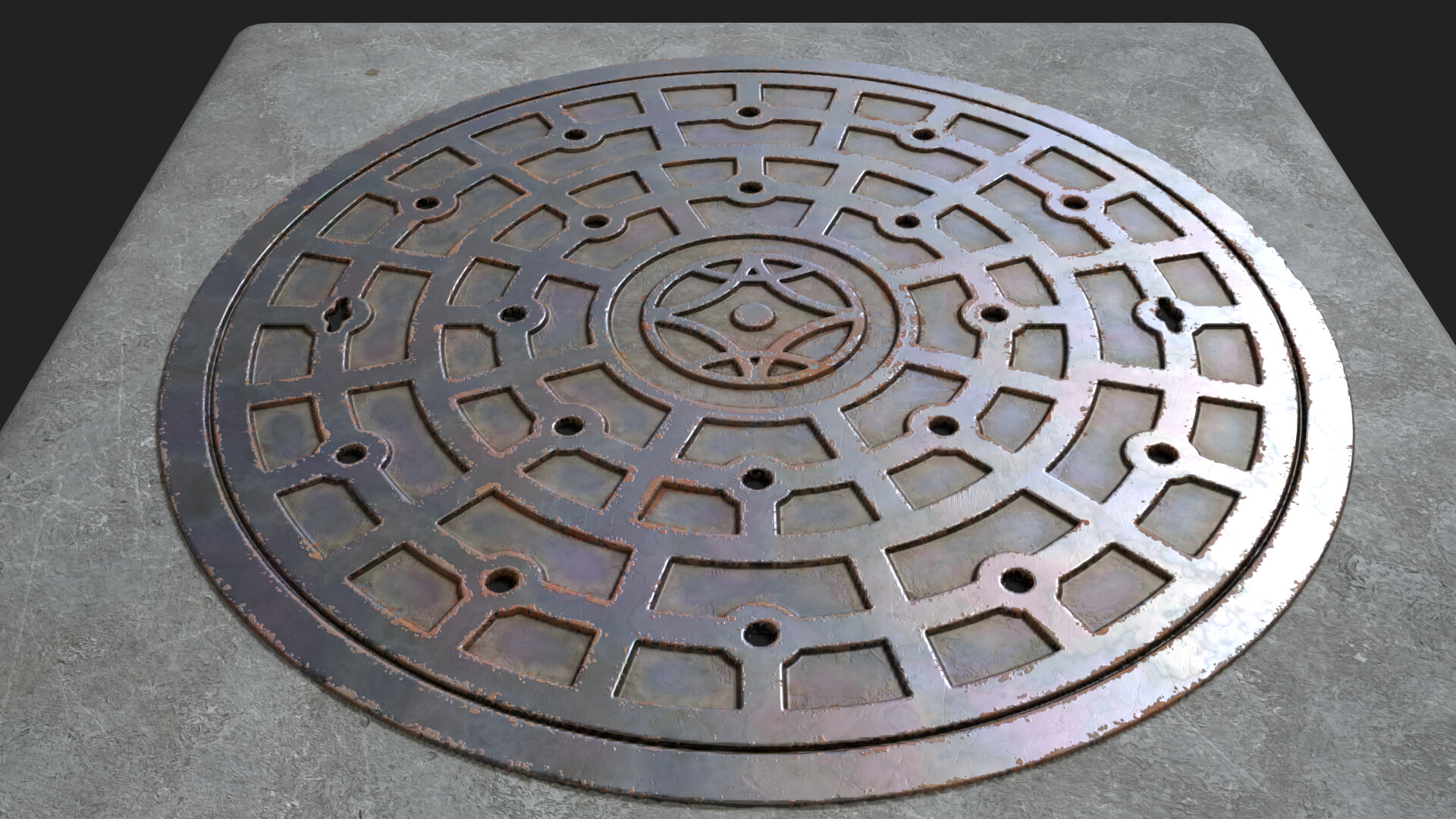 Lionel Crayssac - Manhole Sewer - Substance Designer