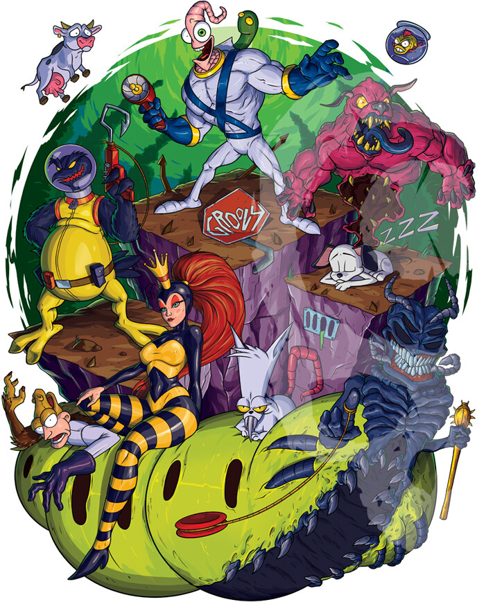 ArtStation - Earthworm Jim