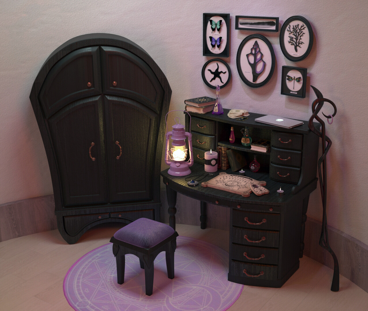 ArtStation - office for the witch