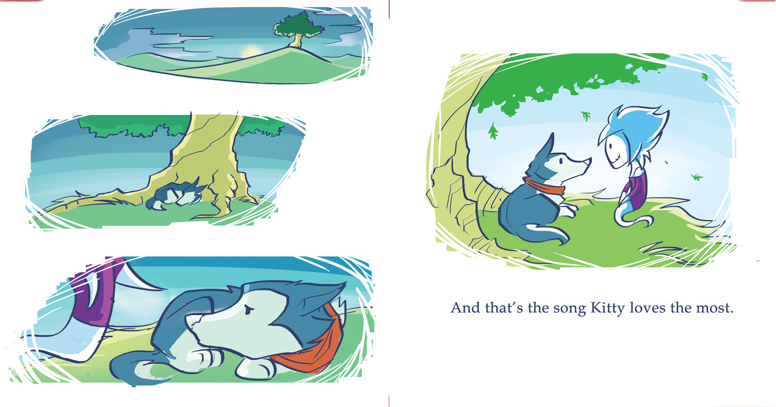 Chicken Draws Dogs - Husky & Kitty - A Bedtime Read