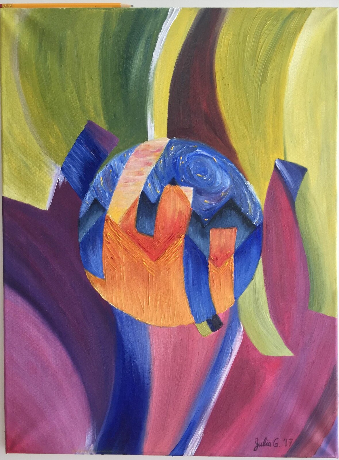 julia - Abstract Oil Painting 2017