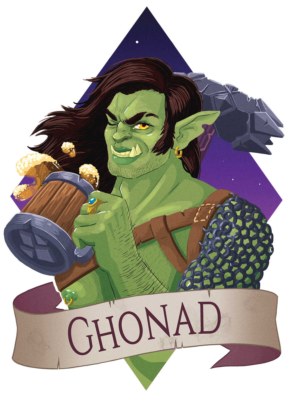 ArtStation - DnD Commission: Ghonad the Barbarian