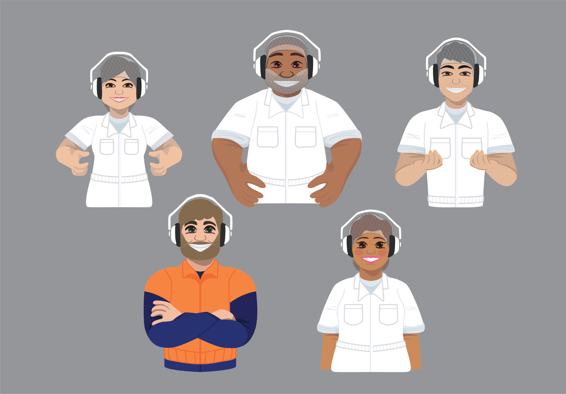 ArtStation - Illustrator Work: Factory Workers