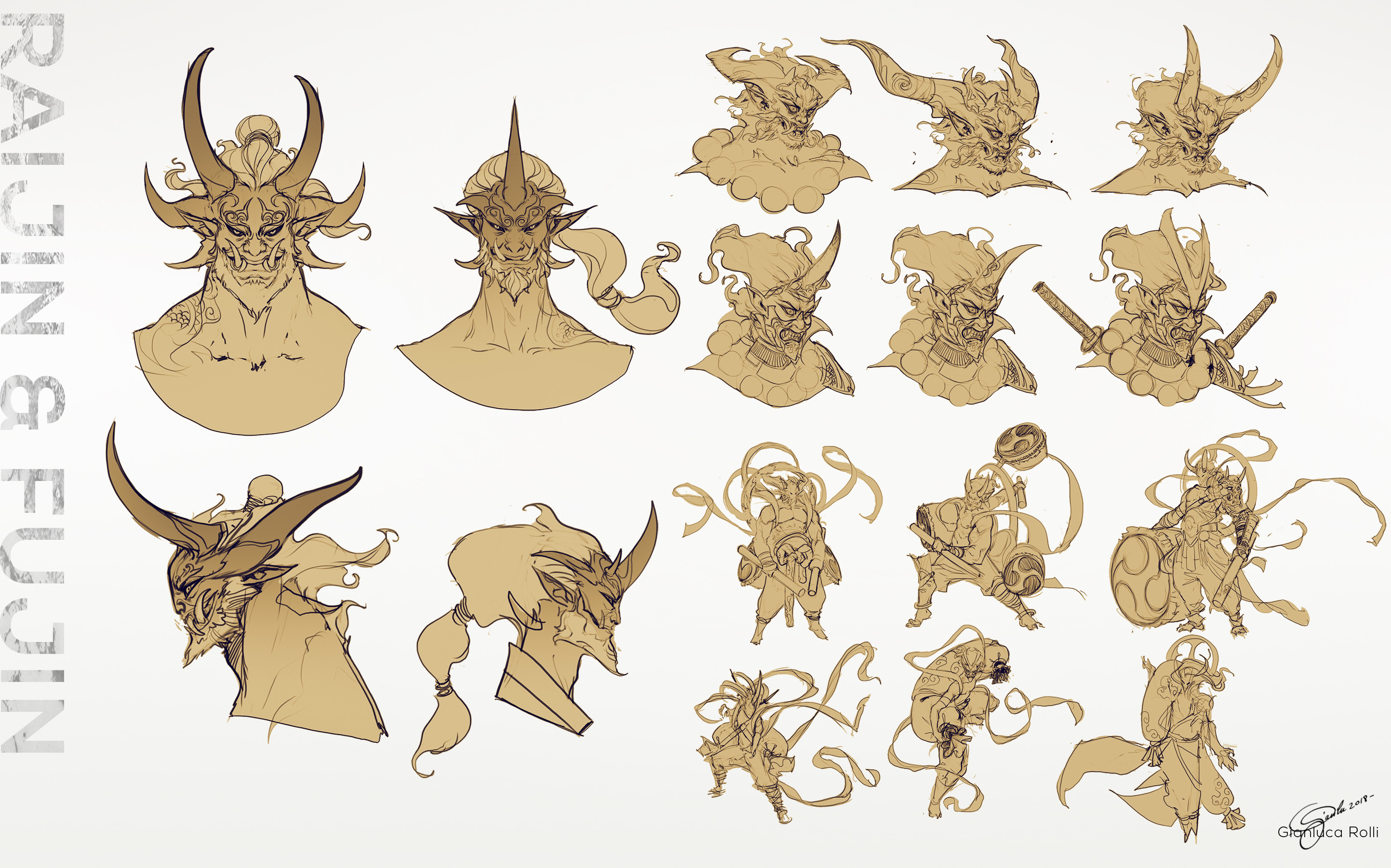 Gianluca Rolli ☀️ - RAIJIN & FUJIN - Age of Pantheons