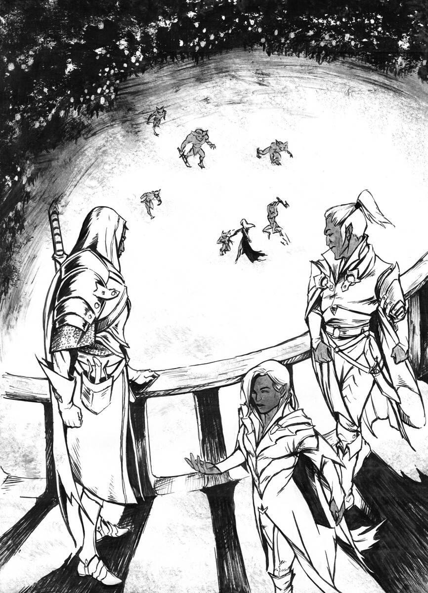 ArtStation - War of the Spider Queen - Inkdrawings