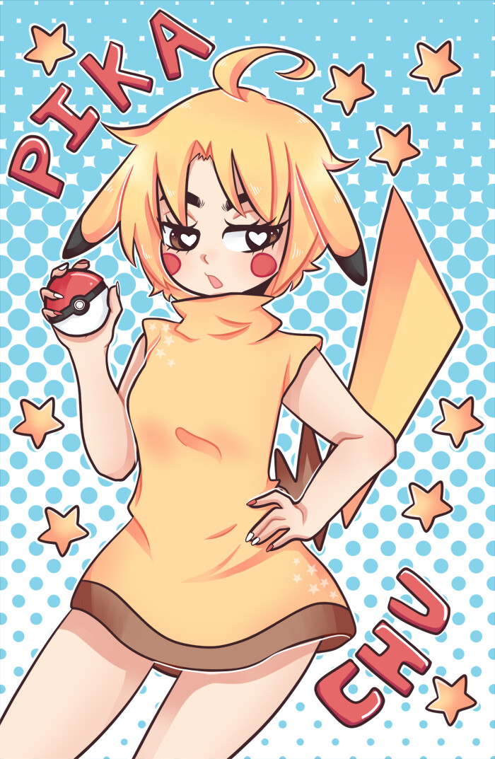 how to draw pikachu girl