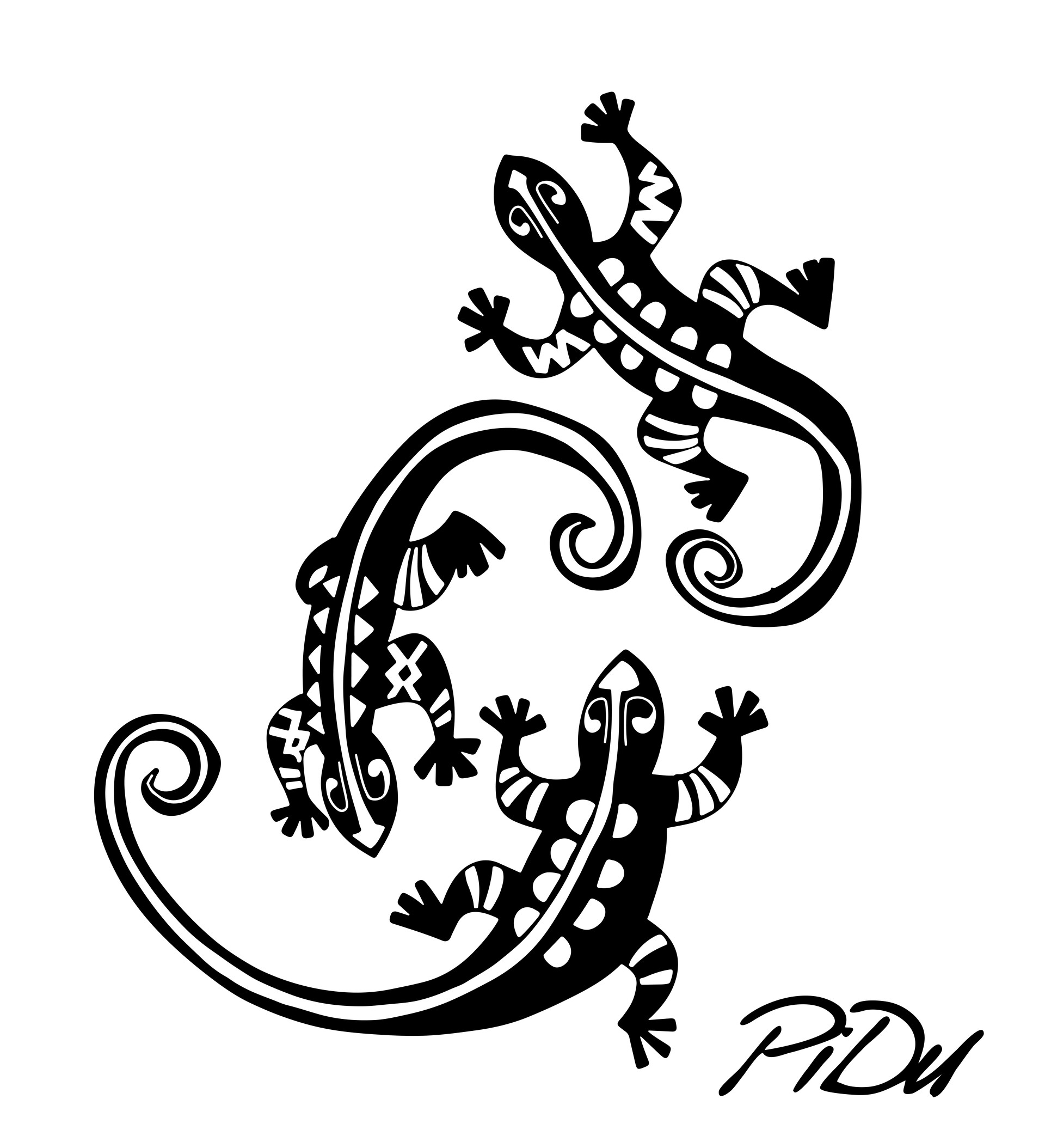 ArtStation - Maori Lizards by PiDu