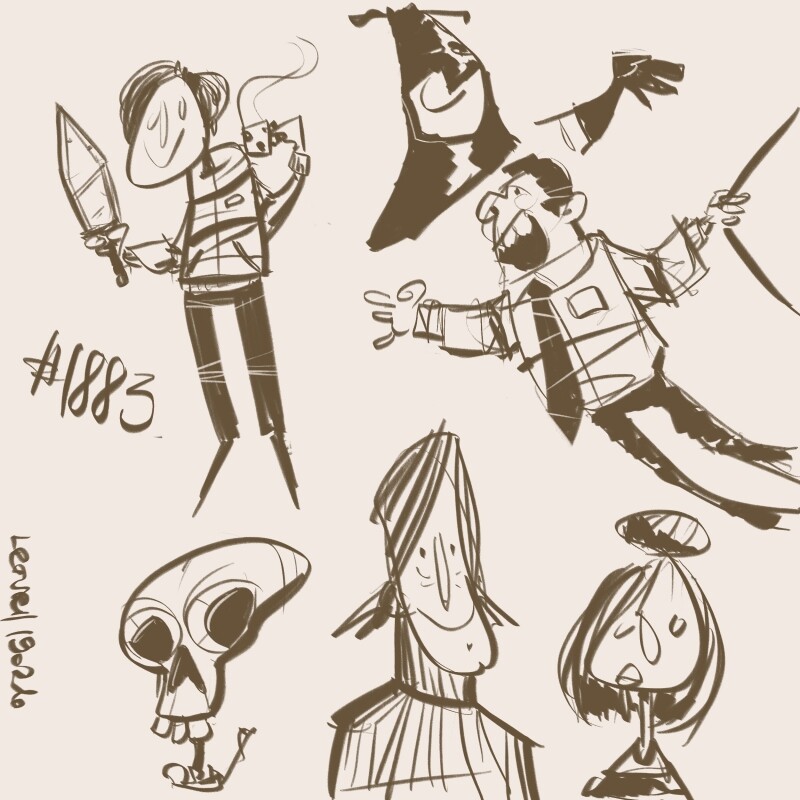 L Rtvri - Coffee sketches No.1881-1890