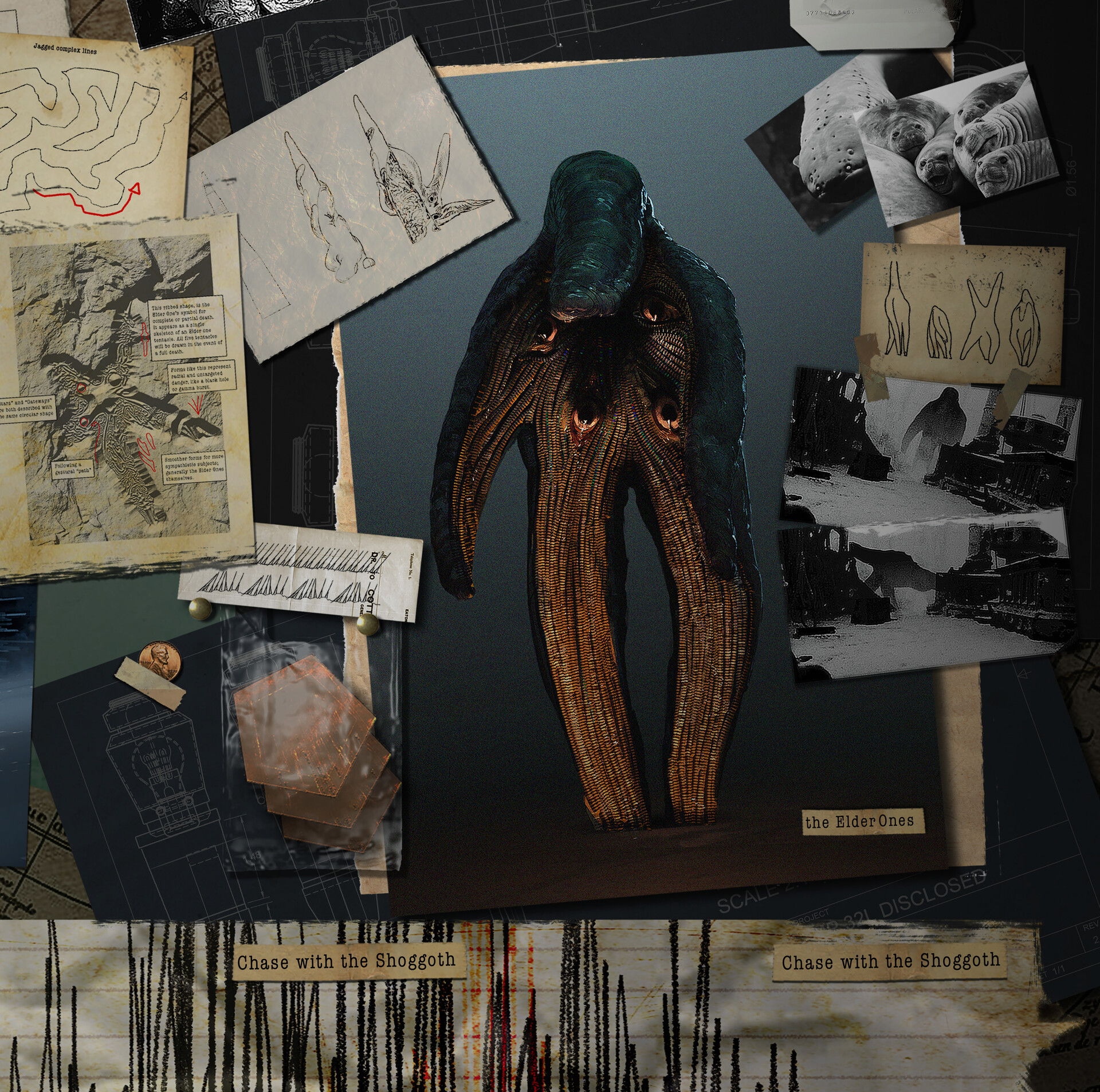 Elder Ones by Adrian Bush : r/ImaginaryMonsters