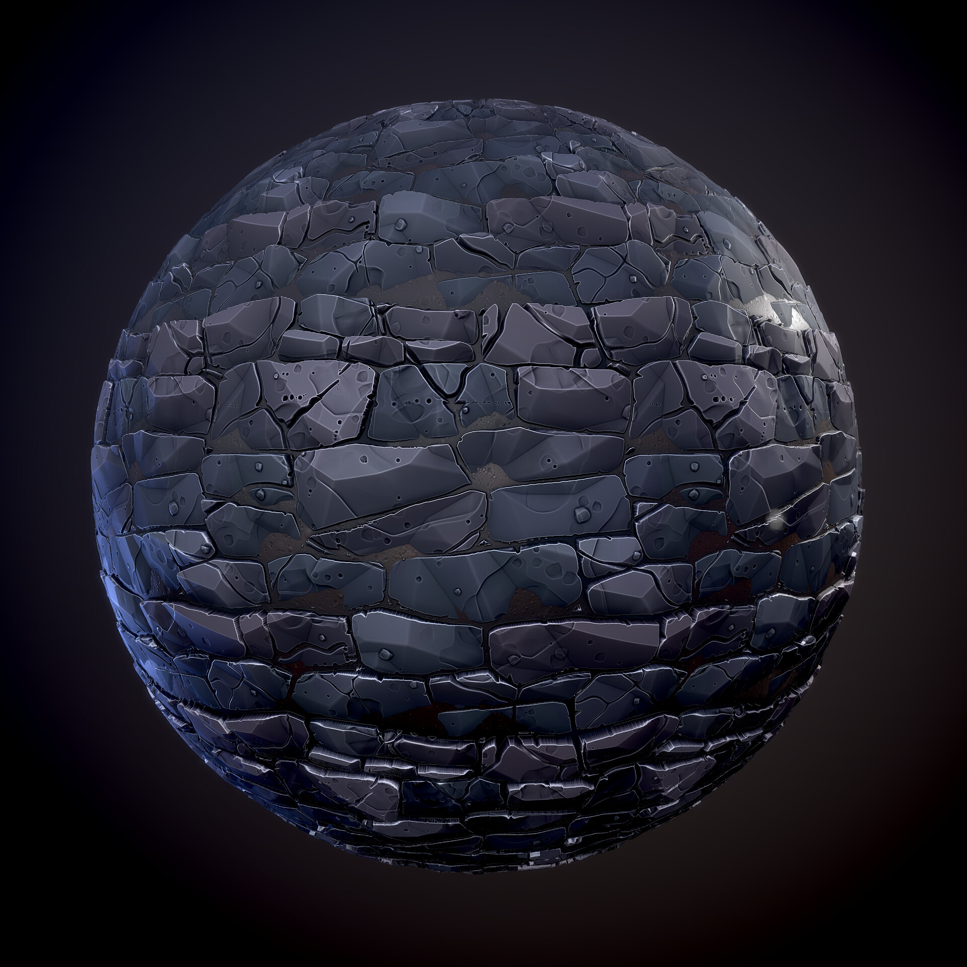 ArtStation - Stylized Dungeon Stone Material