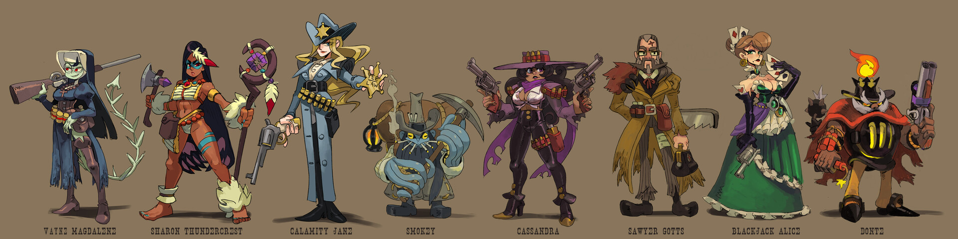 ArtStation - Shadows of Brimstone campaign character designs