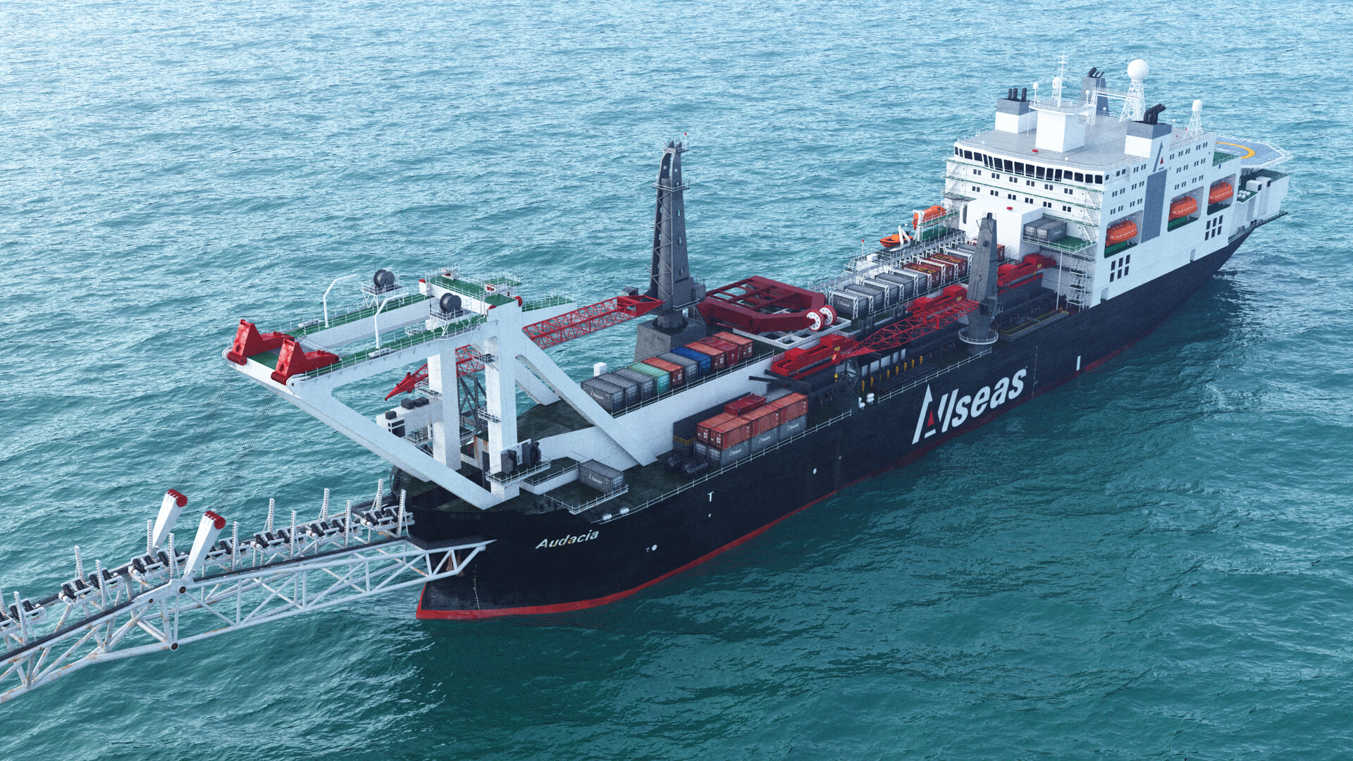 ArtStation - Pipelay vessel Audacia Allseas