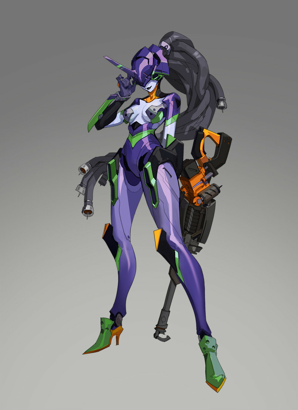 André Nolandi - Widowmaker EVA-01 ~ Fan made Overwatch skin